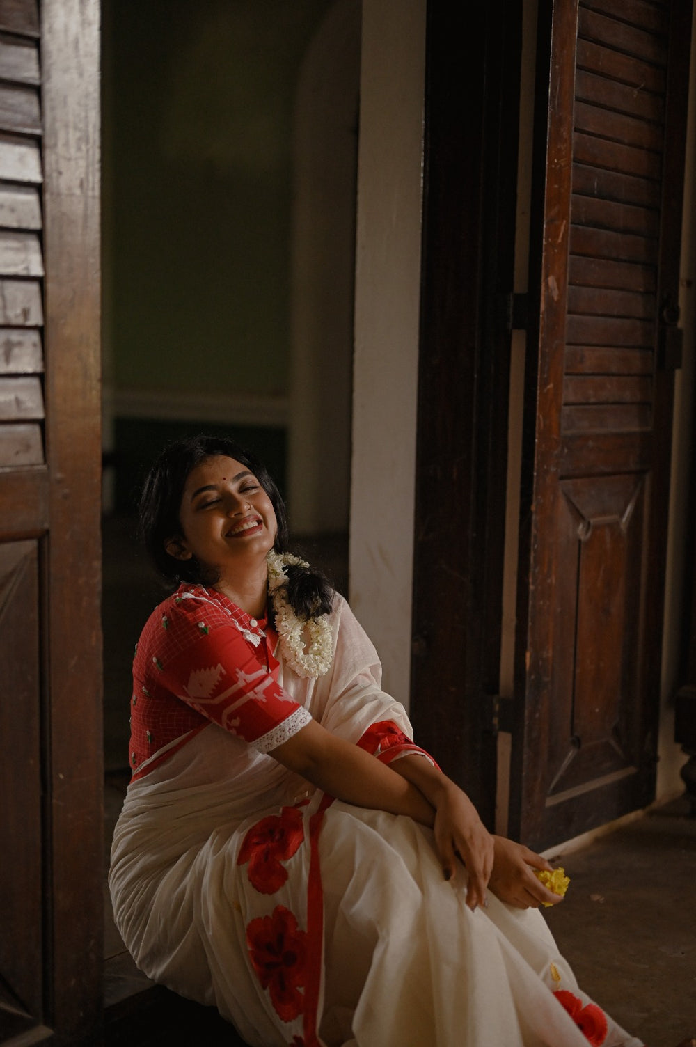 MALLI POO JAMDANI BLOUSE