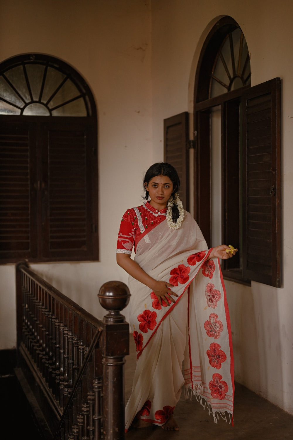 CHEMBARATHI (HIBISCUS) SAREE