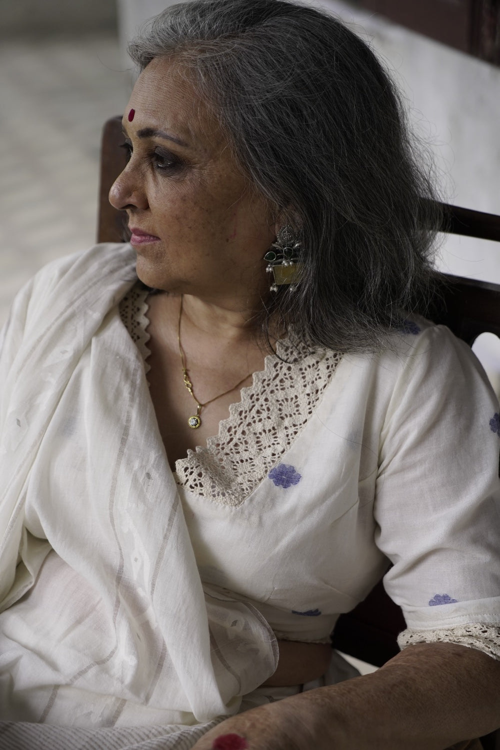 NEEL PHOOL JAMDANI BLOUSE